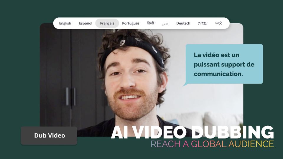 New in Kapwing: AI-Powered Dubbing & Translation