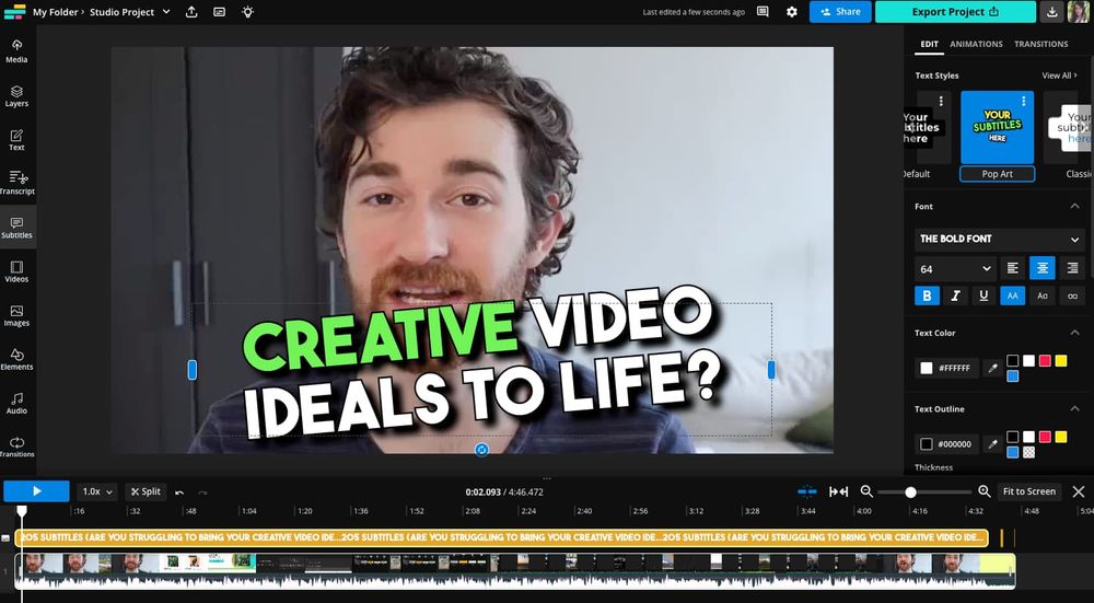 How to Add Subtitles or Captions with Kapwing