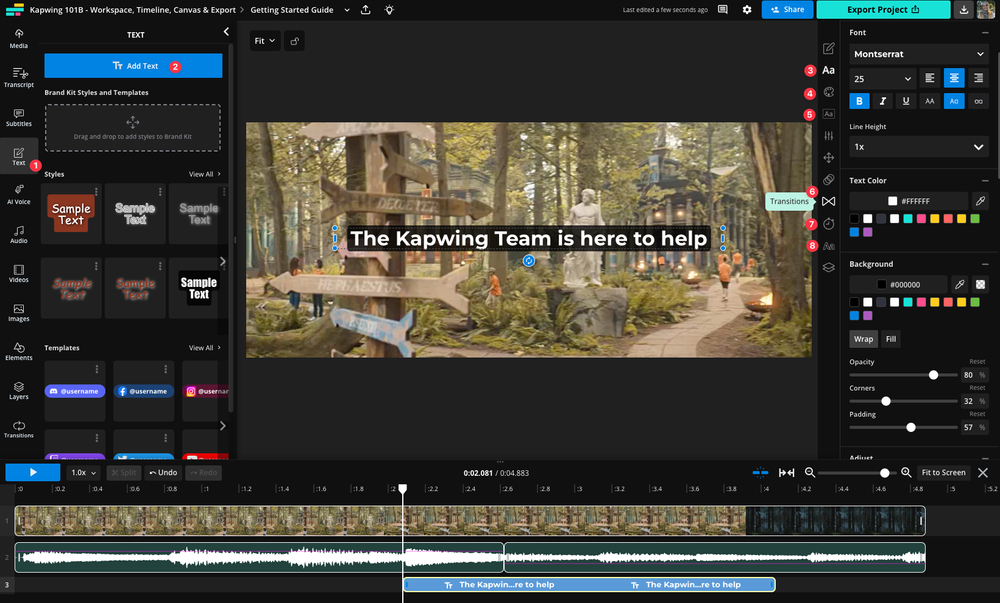 Getting Started with the Kapwing Studio