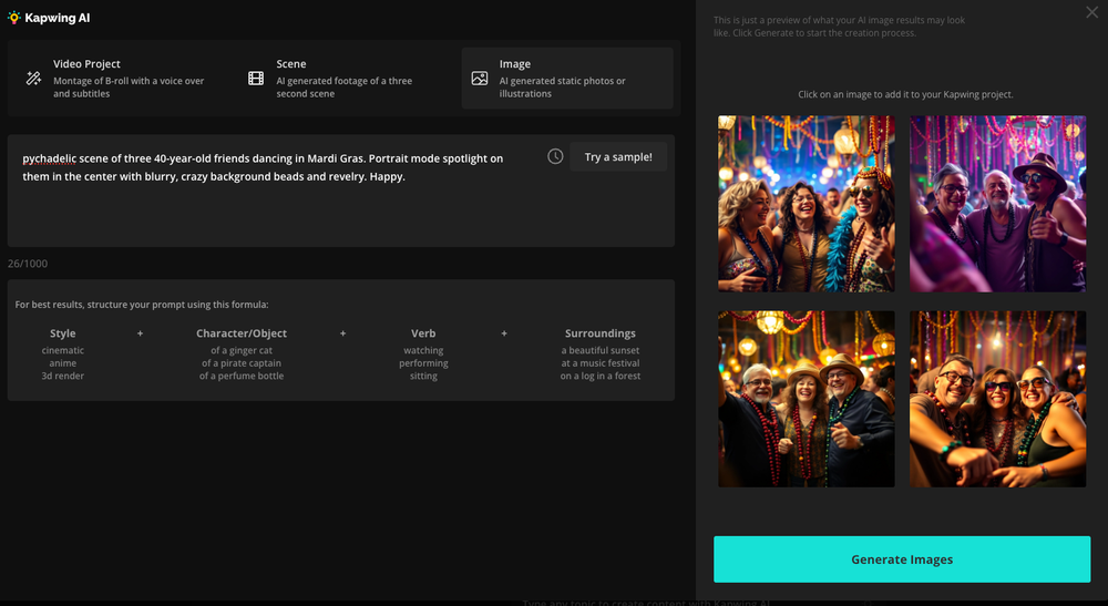 How to Use the Kapwing AI Video Generator