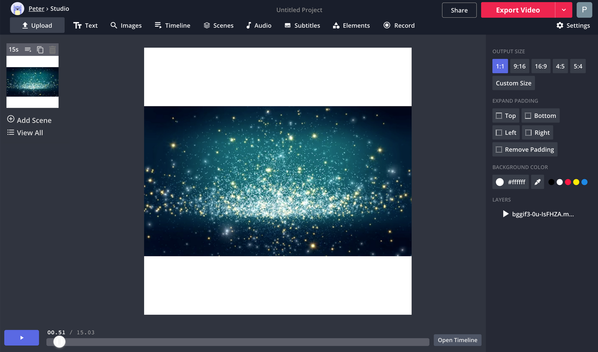 Create square video online - footLasi