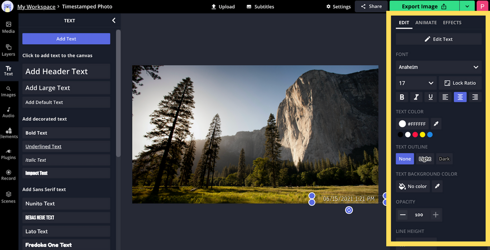 How to Add a Timestamp to a Photo Online