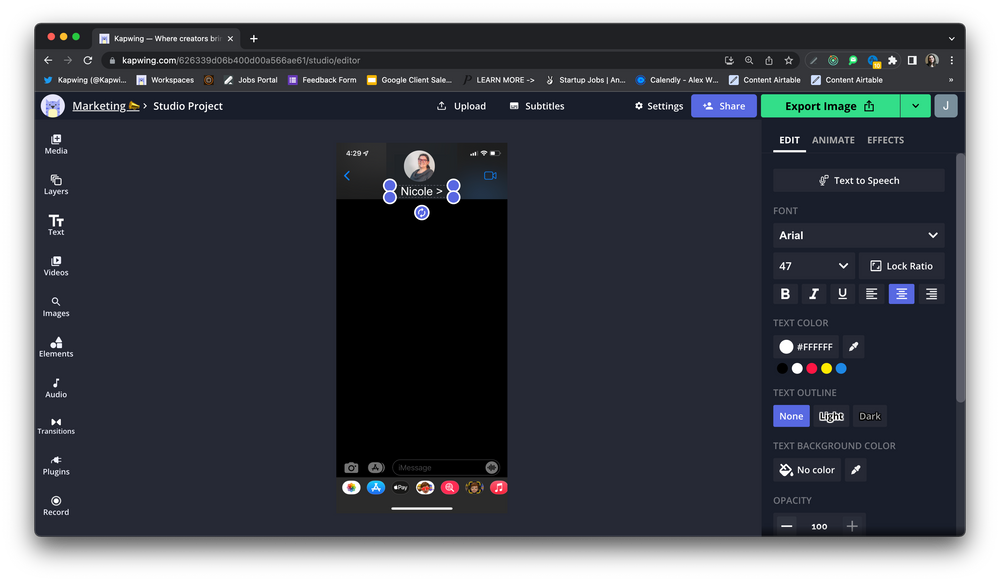 How to Make a Fake Texting Story Video