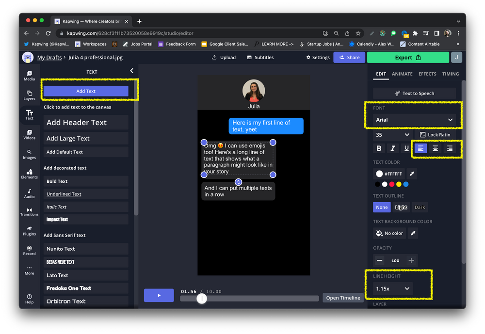 How to Make a Fake Texting Story Video