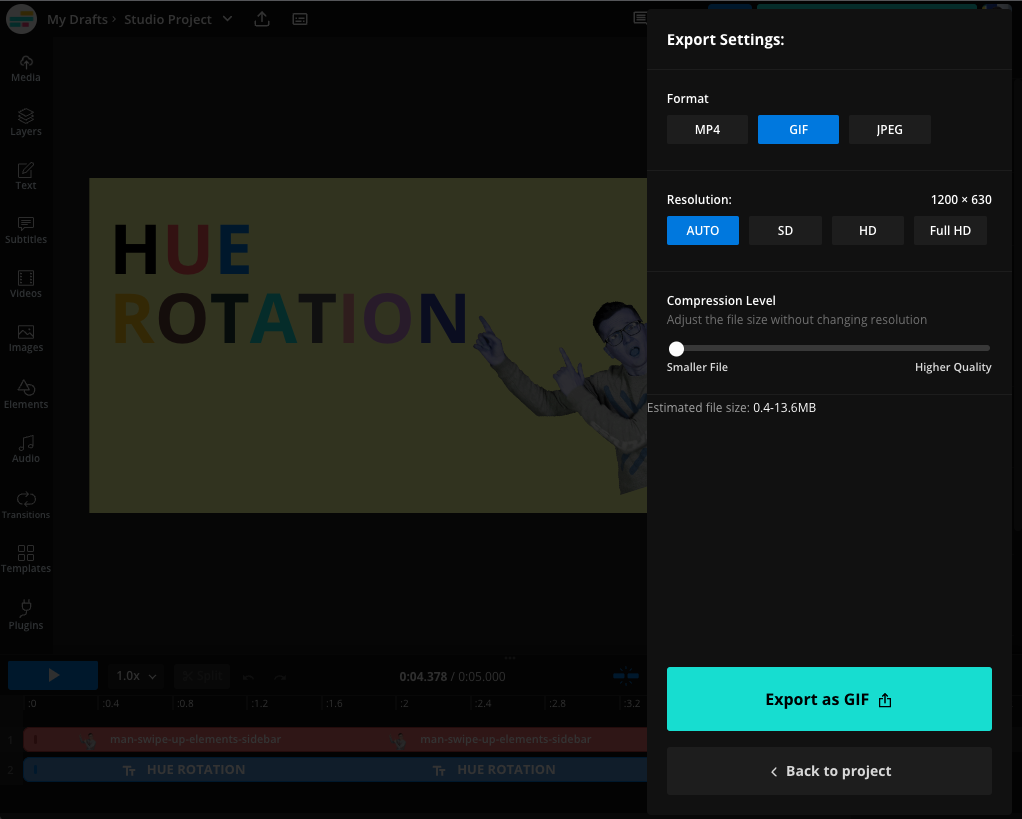 How to Make a Color Changing GIF Online