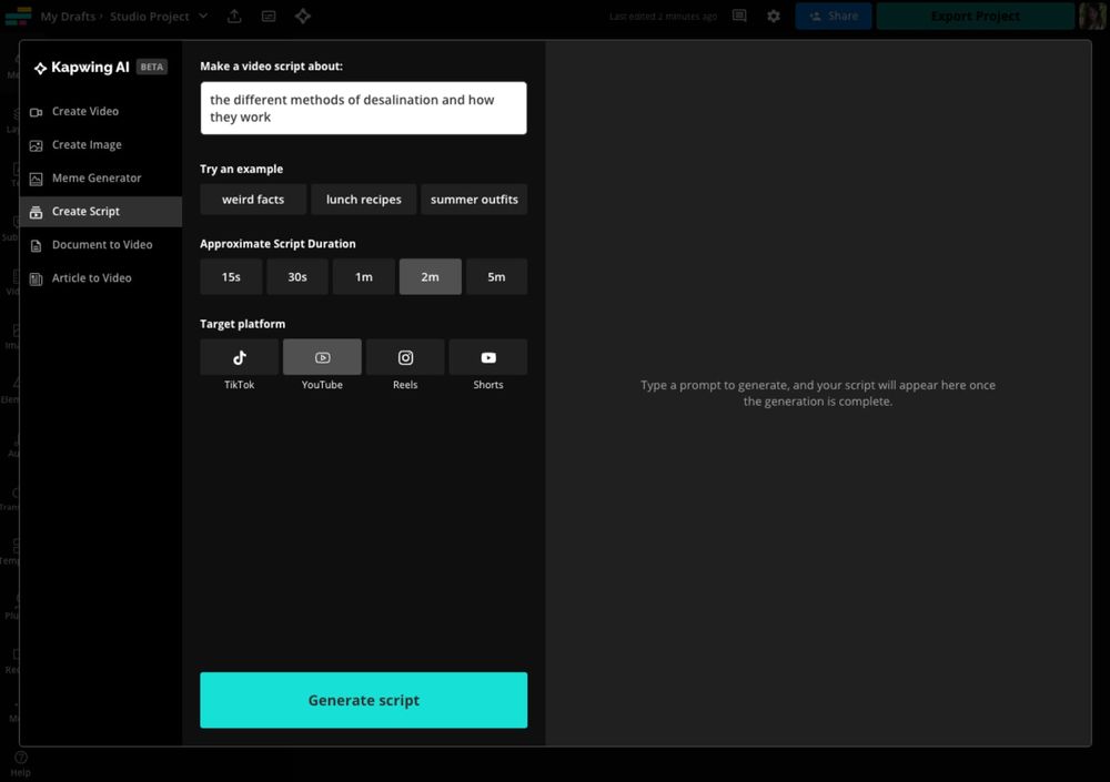 How to Use ChatGPT to Write a Video Script