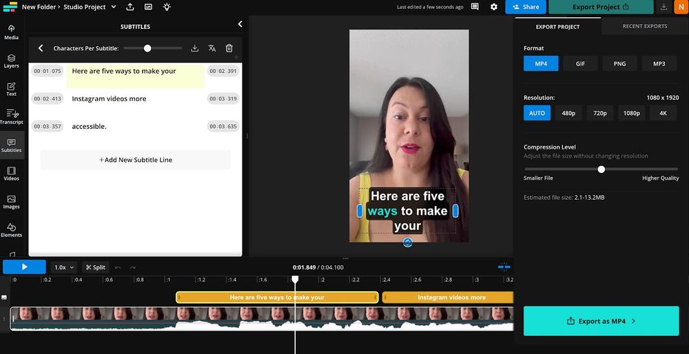 How to Add Auto-Captions to Instagram Reels: 2 Methods