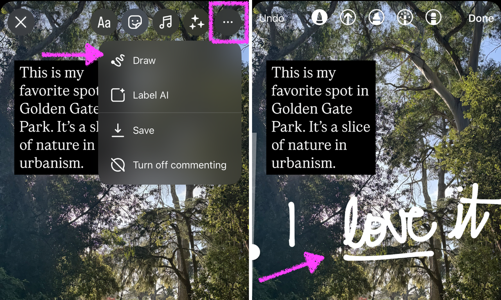 How to Write a Story on Instagram