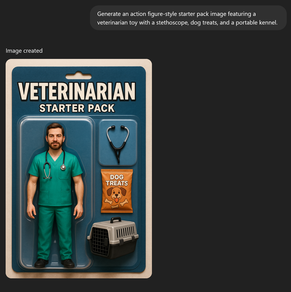 How to do the 'Starter Pack' Meme (Action Figurine Prompt)