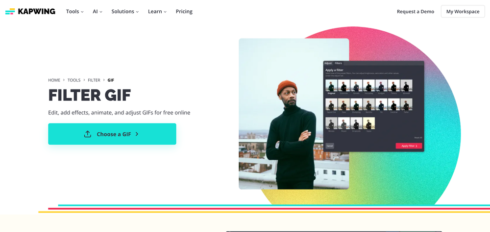GIF Filters: Adjusting and Filtering GIFs online