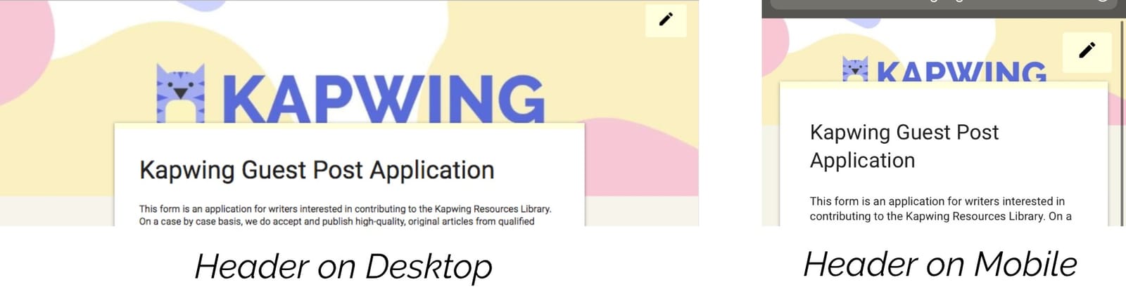 How to Make a Header Image for Google Forms