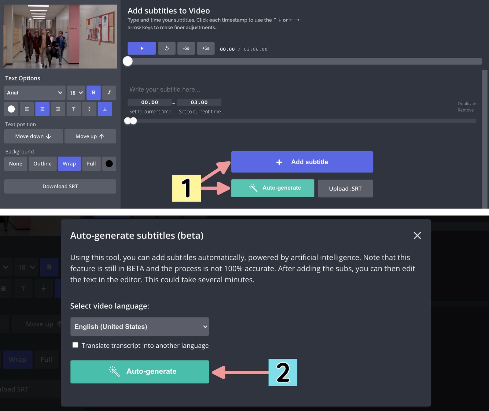 How to Use the Classic Vintage Yellow Subtitle Font