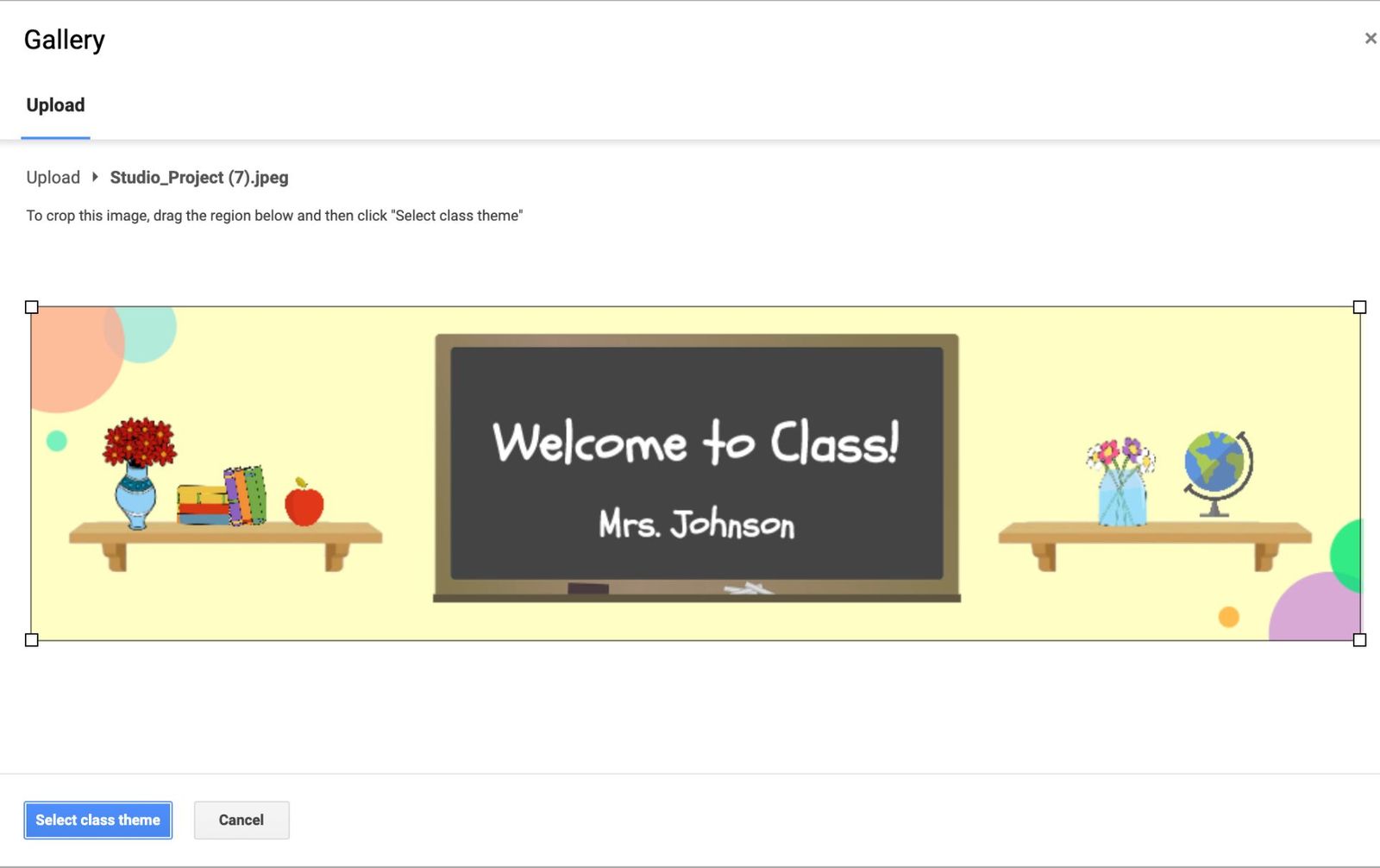 How to Make a Google Classroom Banner