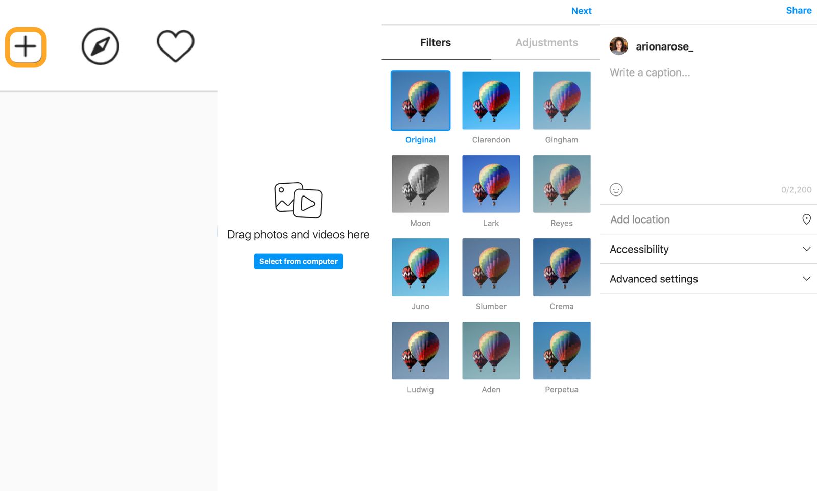How to Post on Instagram From Your Desktop