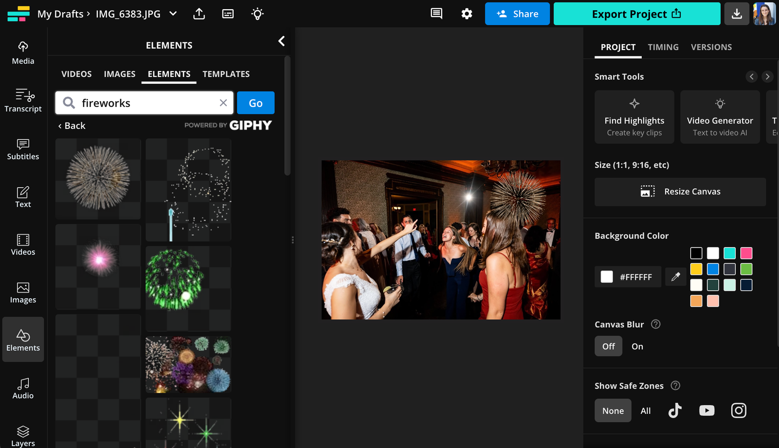 How to Add Fireworks to a Photo or Video Online