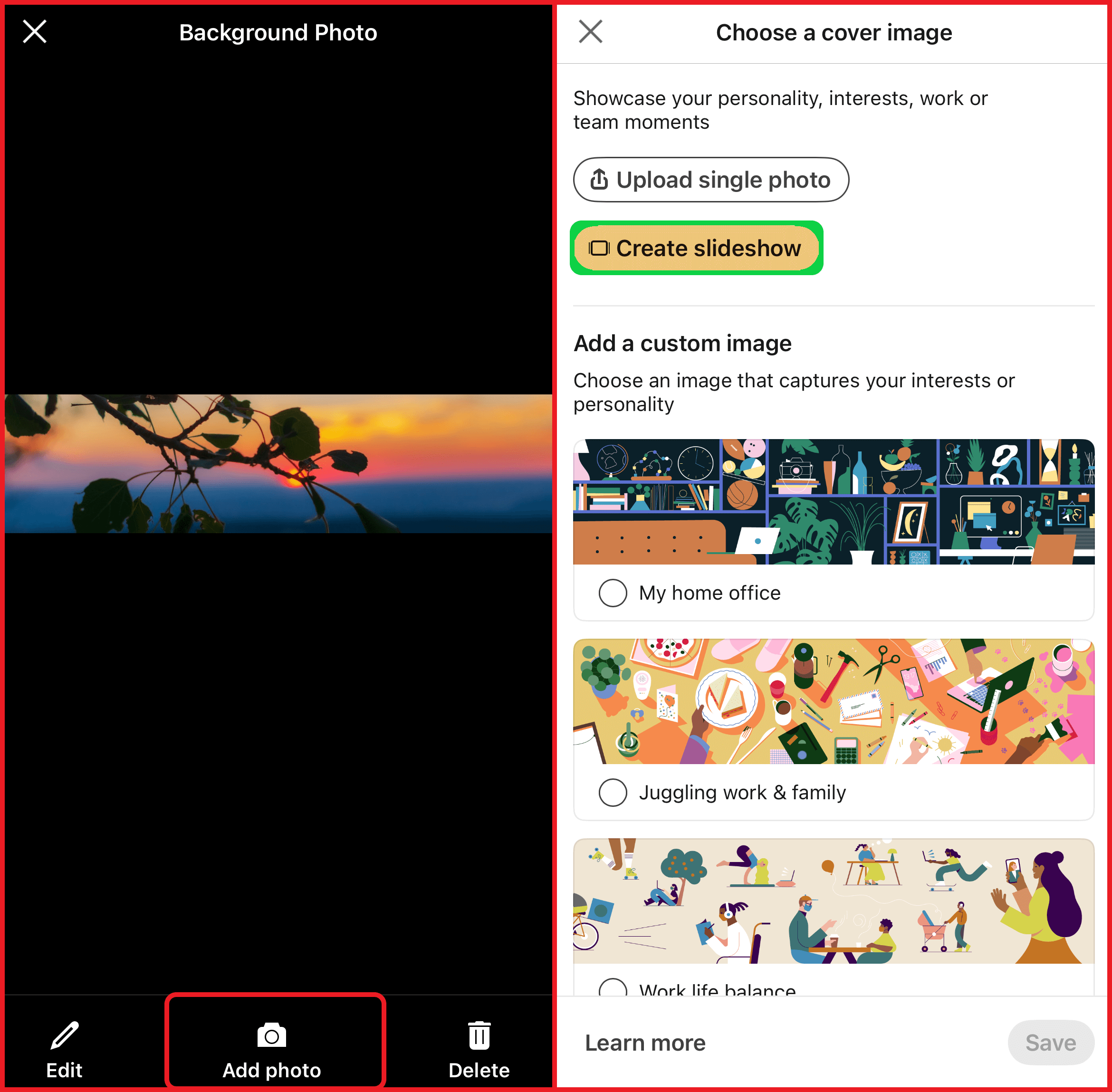 How to Change Your LinkedIn Banner or Add an Image Slideshow