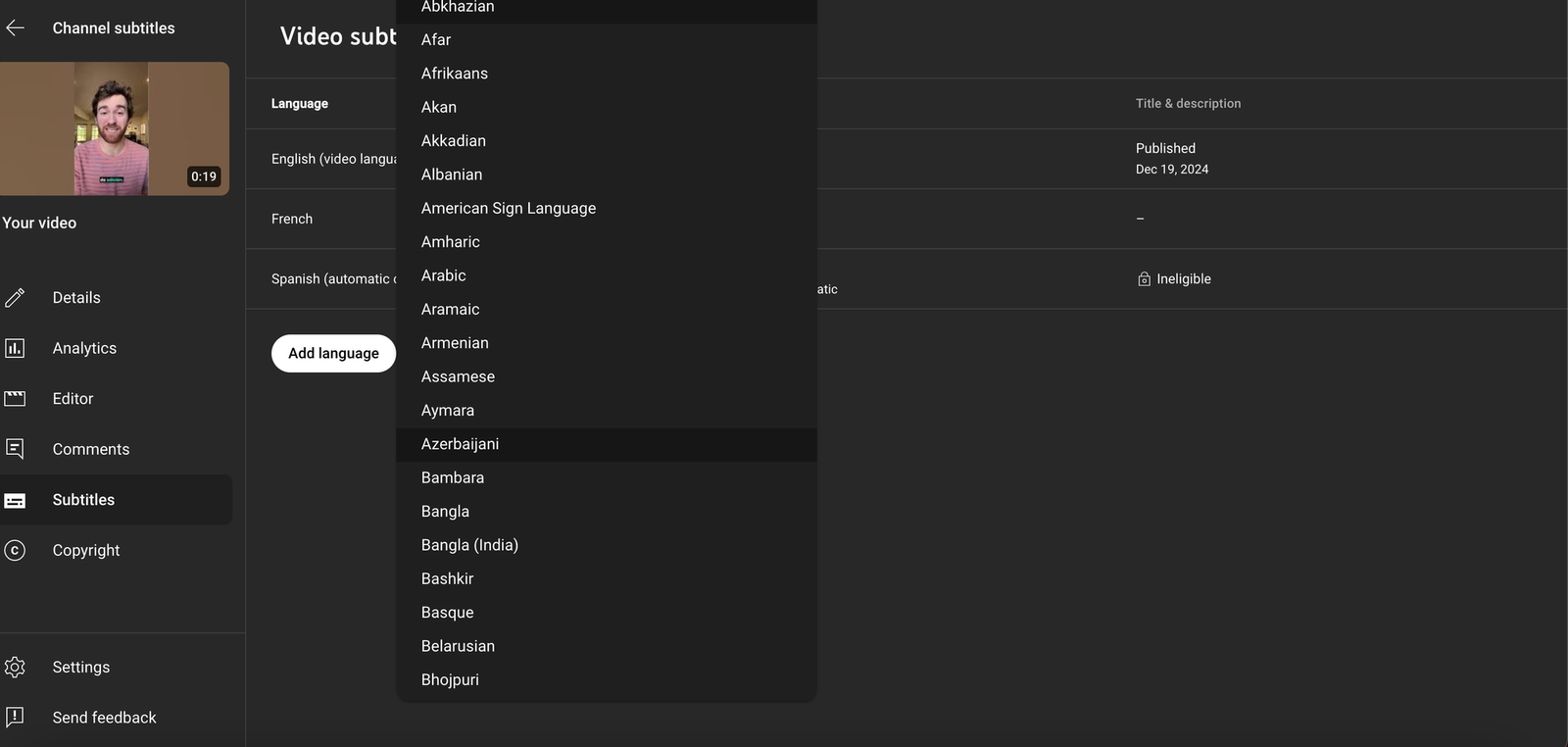 How to Make Multi-Language Audio Tracks for YouTube with AI Dubbing
