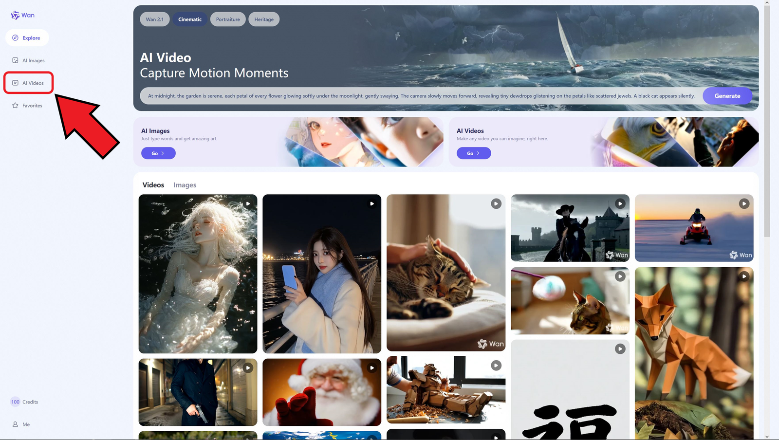 How to use Wan AI Video Generator (Alibaba)