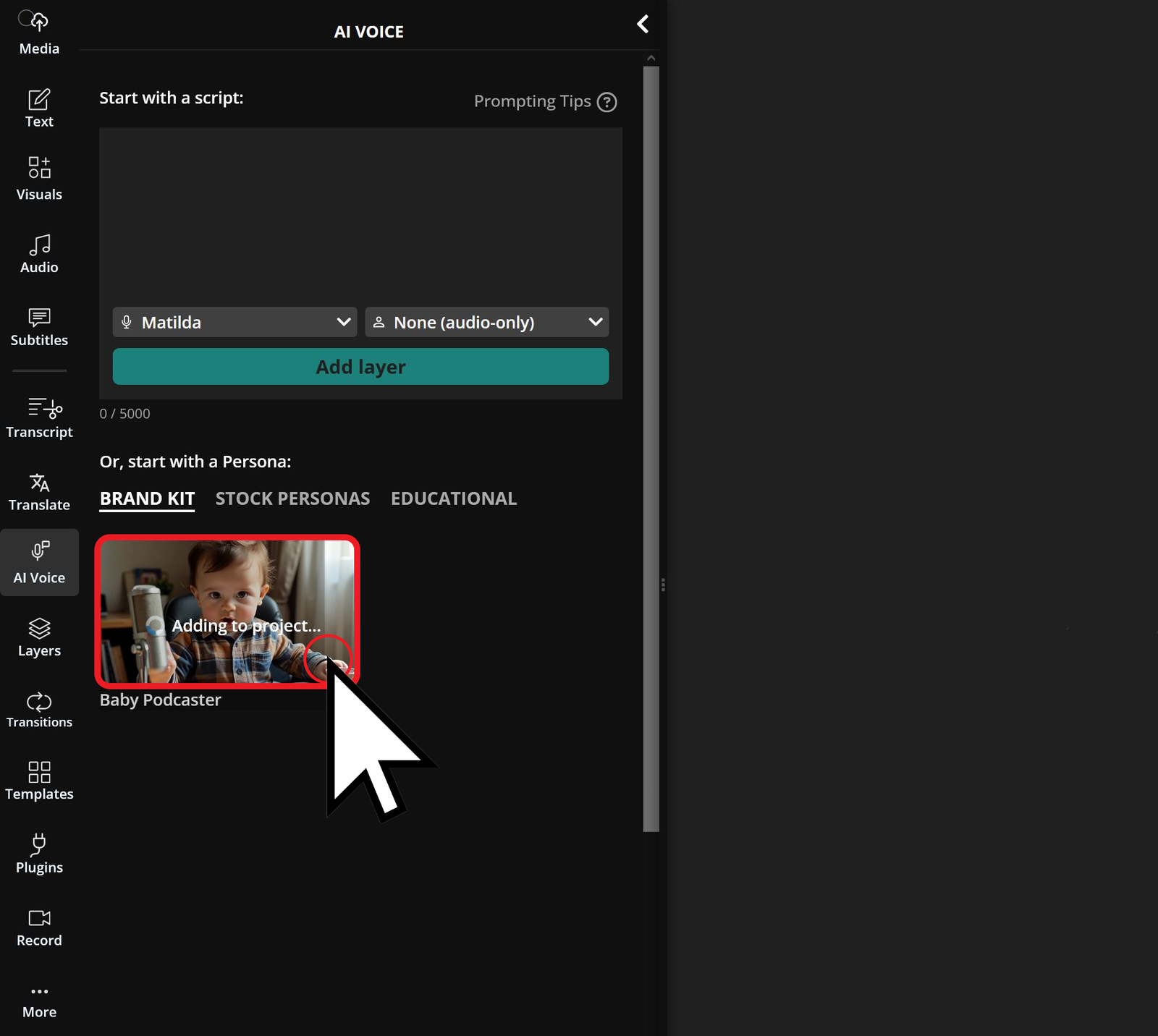 How to do the AI Baby Podcast Trend