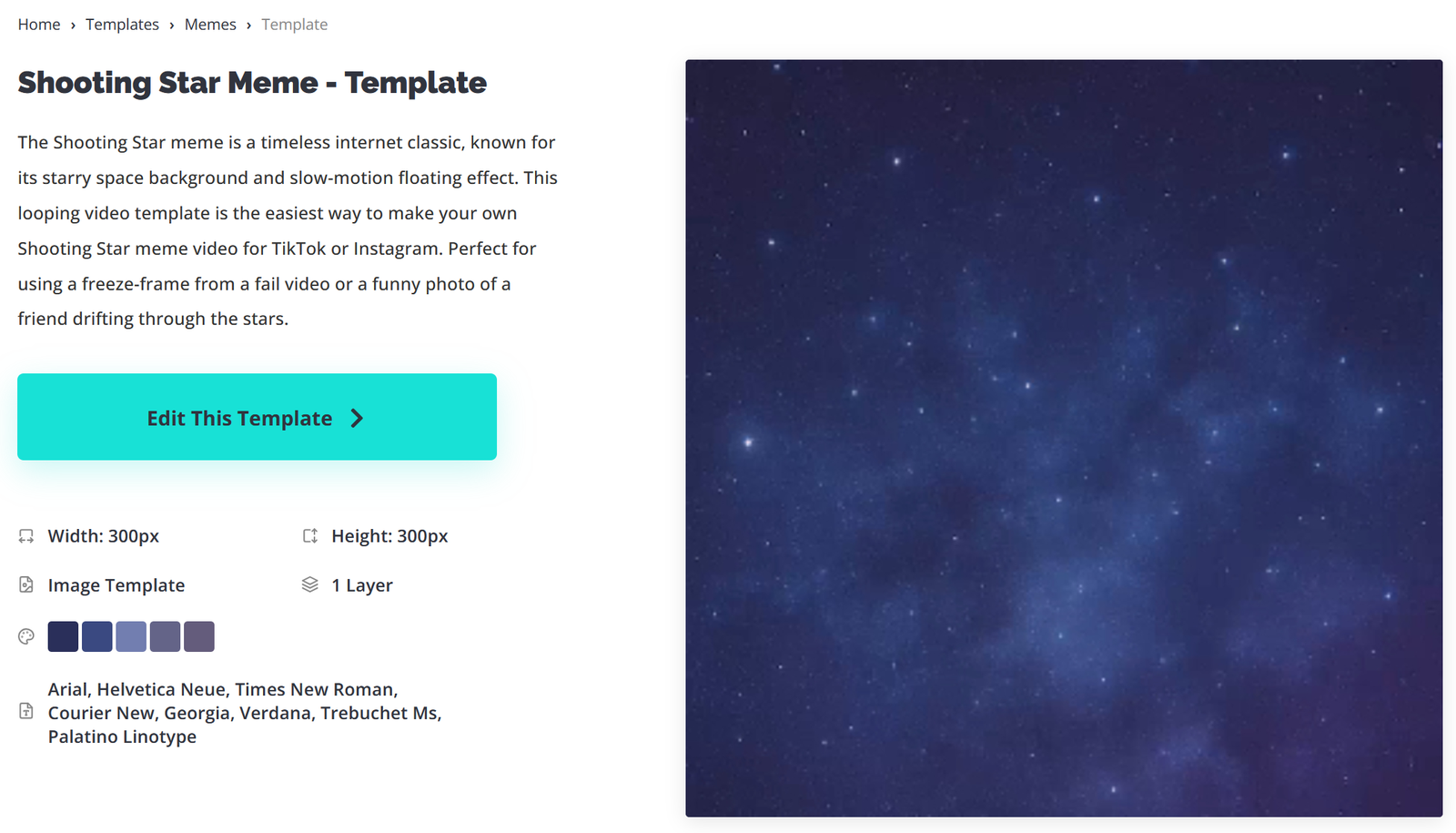 How to Make a Shooting Star Meme Video or GIF