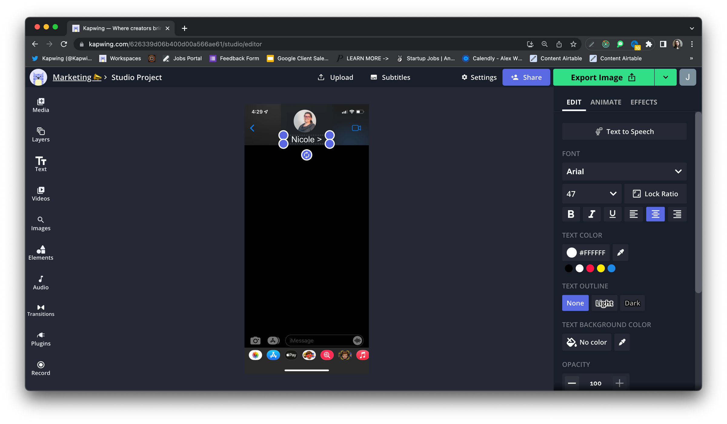 How to Make a Fake Texting Story Video
