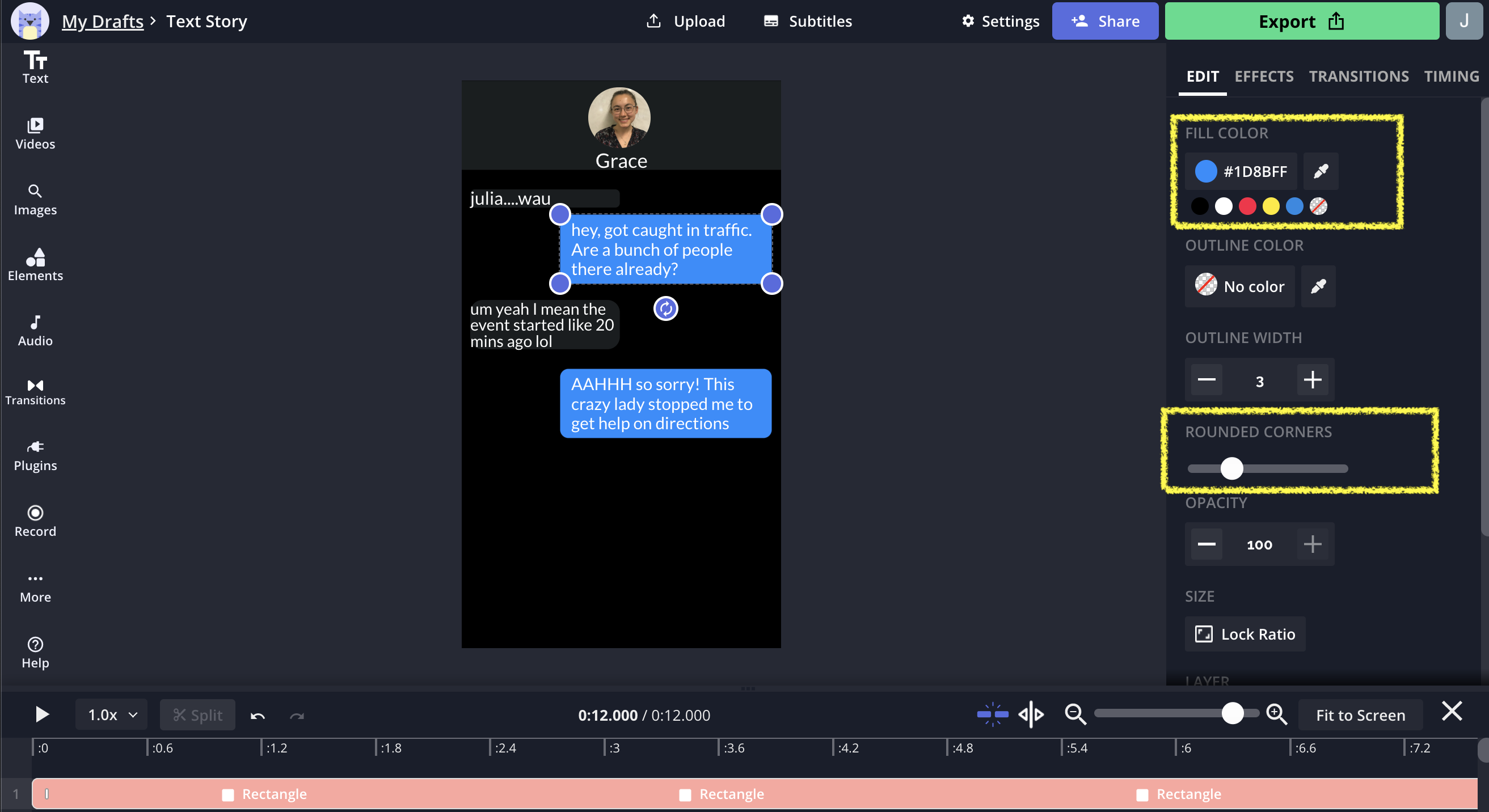 How to Make a Fake Texting Story Video