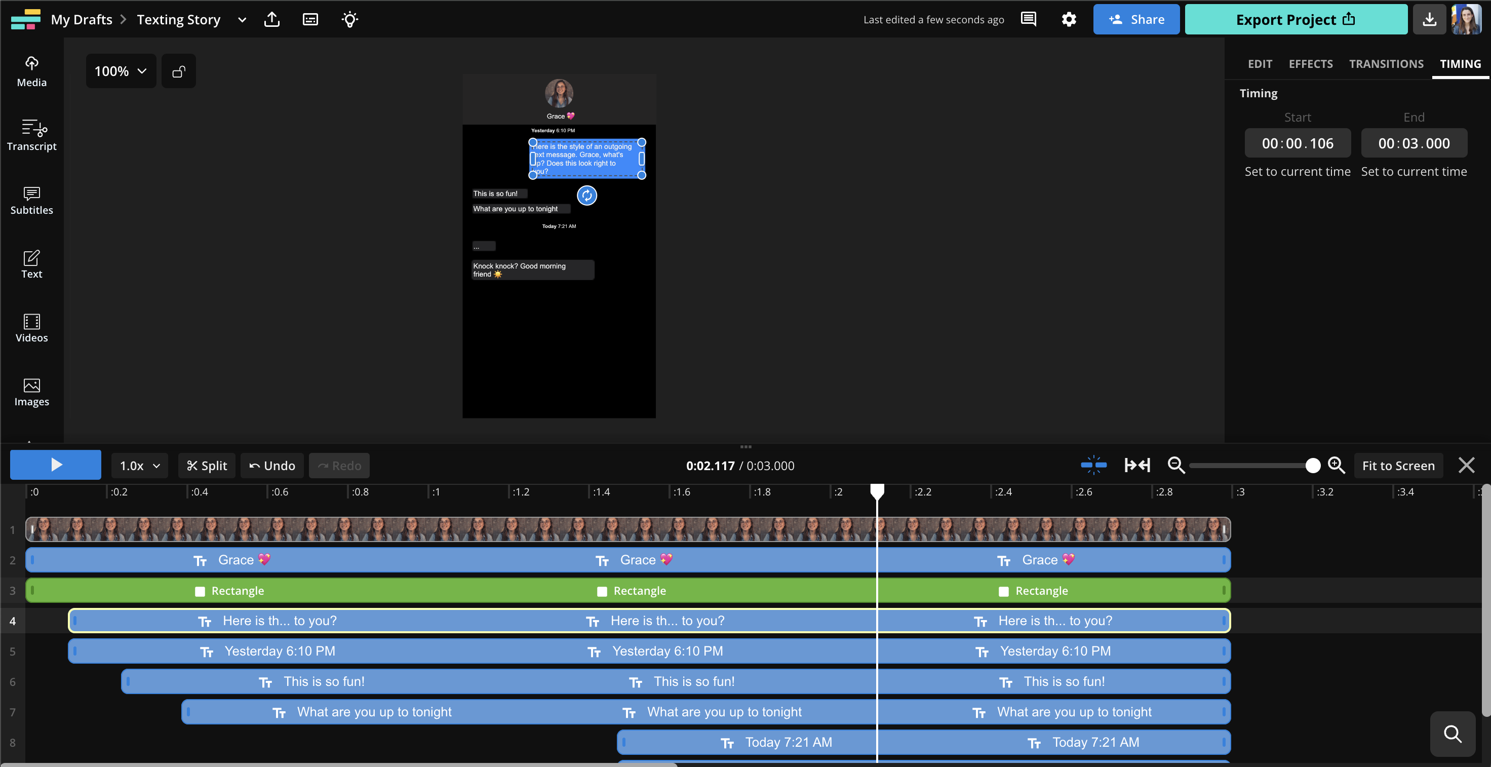 How to Make a Fake Texting Story Video