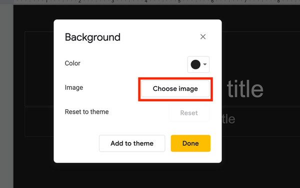 How Customize a Google Slides Background