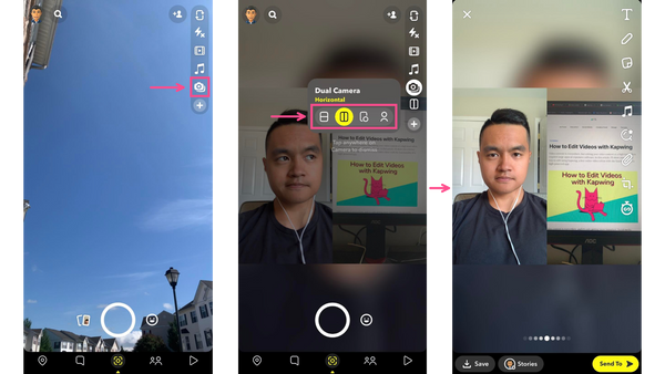 How to Use Dual Camera Mode in Snapchat