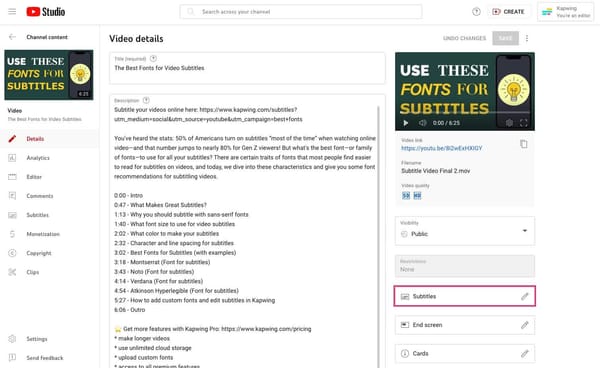 How to Add Subtitles to Any YouTube Video in 4 Easy Ways